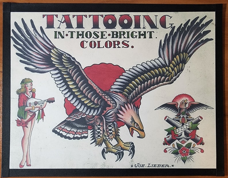 Brooklyn Joe Lieber Traditional Vintage Style Tattoo Flash - Etsy