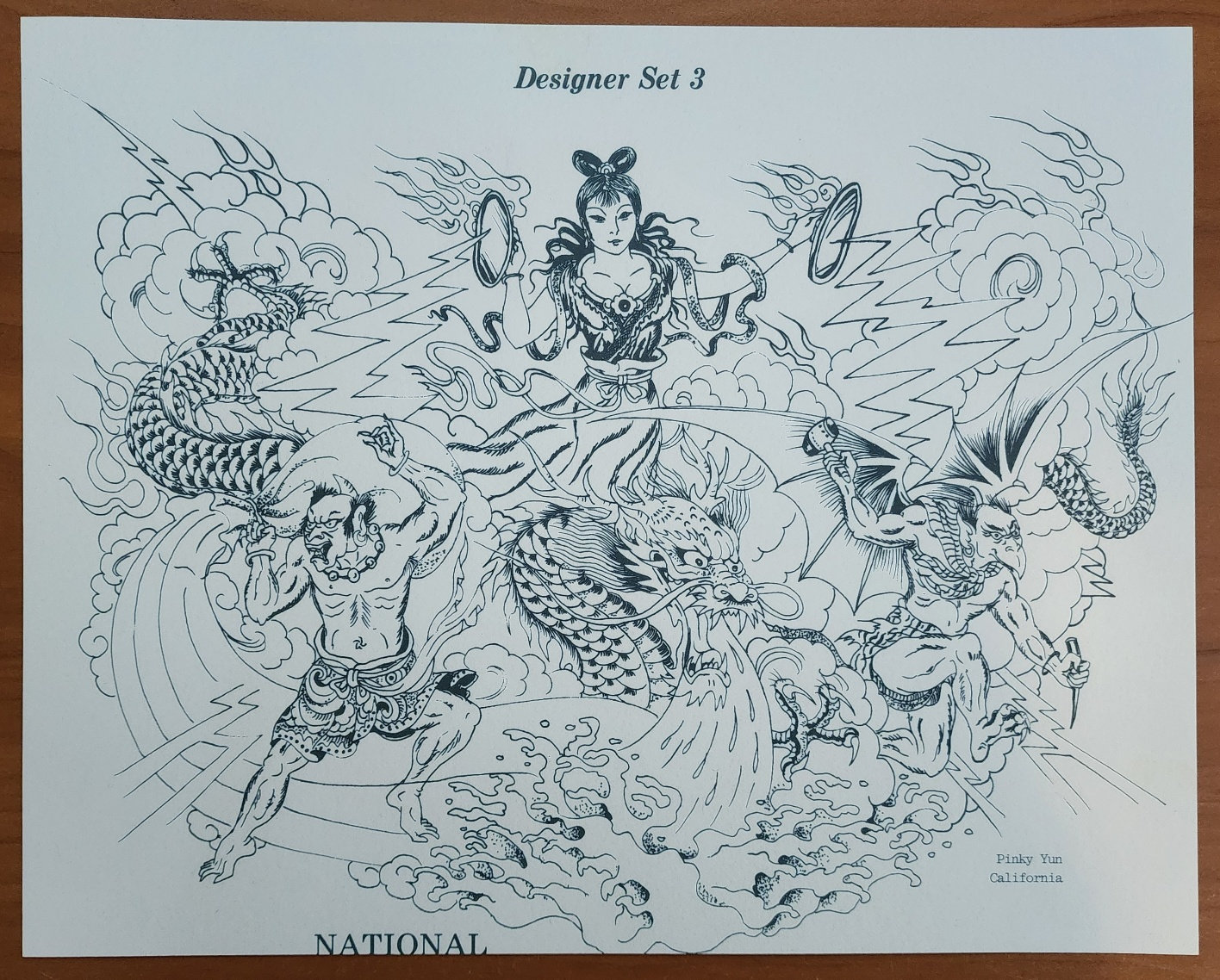 Traditional Vintage 1981 National 25 Sheet Tattoo Flash Set Designer ...