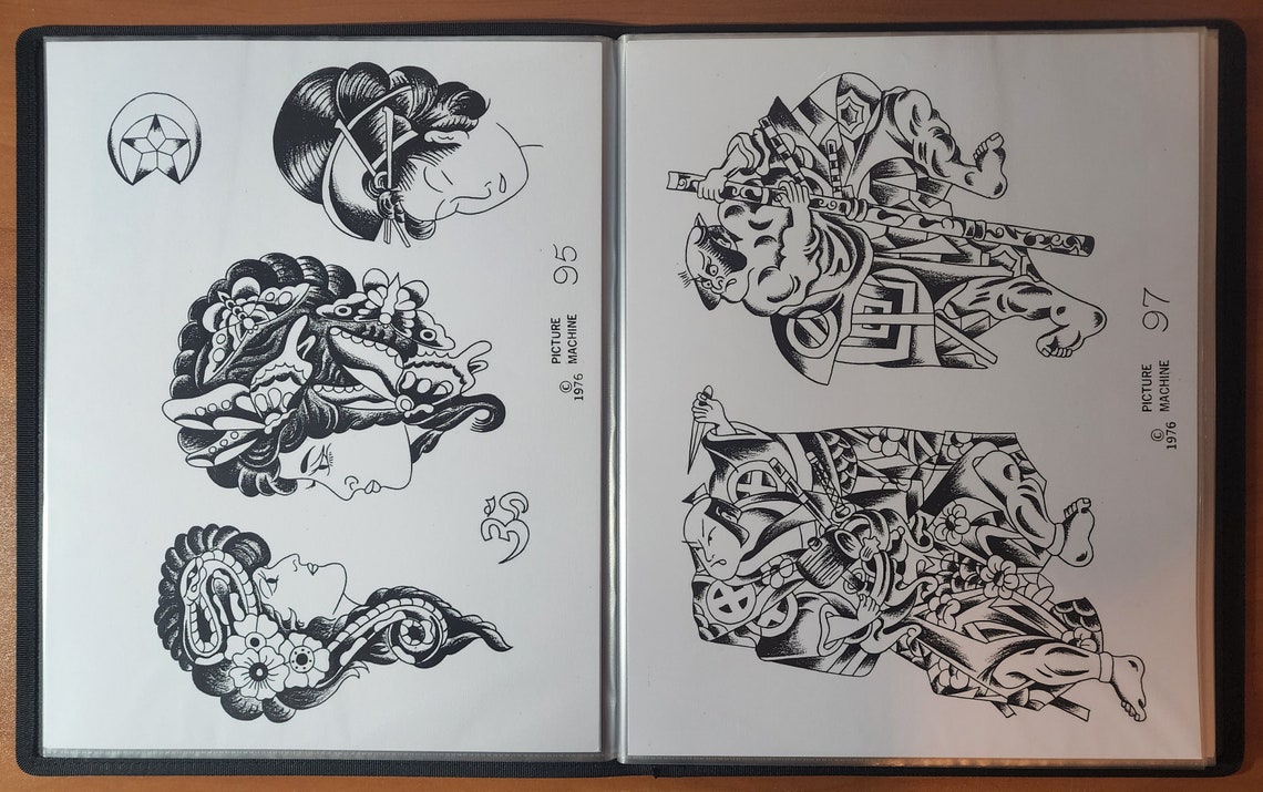 1975-76 Picture Machine Spaulding & Rogers Traditional Vintage Tattoo ...