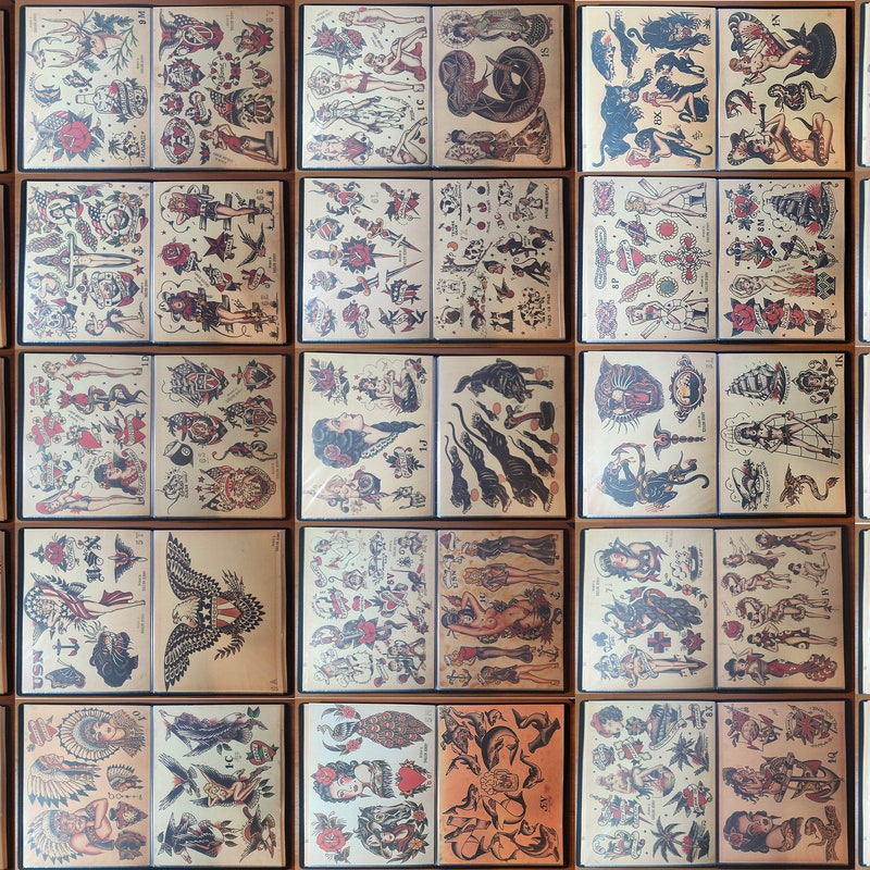 11x14 Tattoo Flash Sheets - Etsy