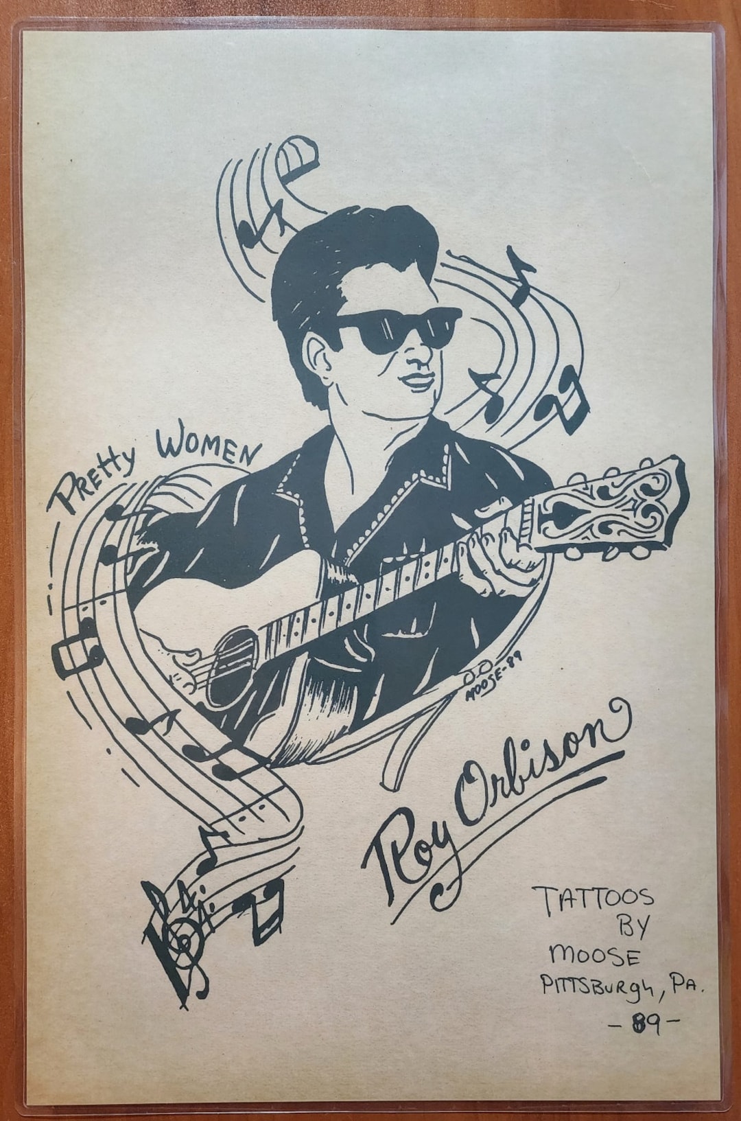 1989 Bob Moose Rutter Traditional Vintage Style Tattoo Flash Sheet Roy ...