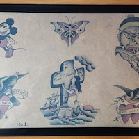 Traditional Tattoo Flash Art 11in X 14in Flash Sheet - Etsy
