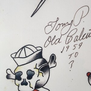 Tony Polito Old Calcutta Traditional Vintage Style Tattoo Flash Sheet ...