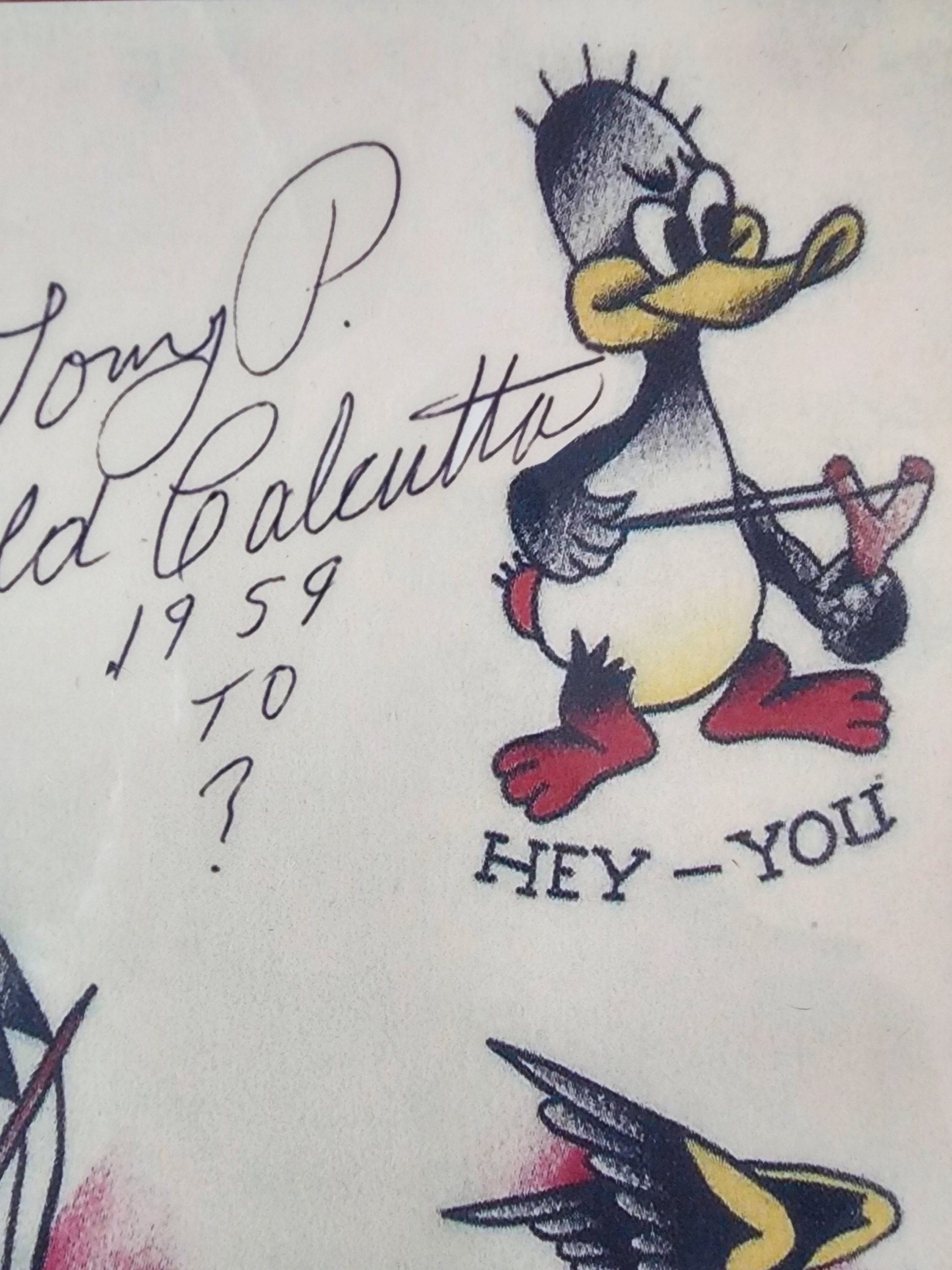 Tony Polito Old Calcutta Traditional Vintage Style Tattoo Flash Sheet ...