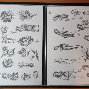 Rare Milton Zeis Tattoo Flash Collection in Portfolio Book, 48 Pages ...