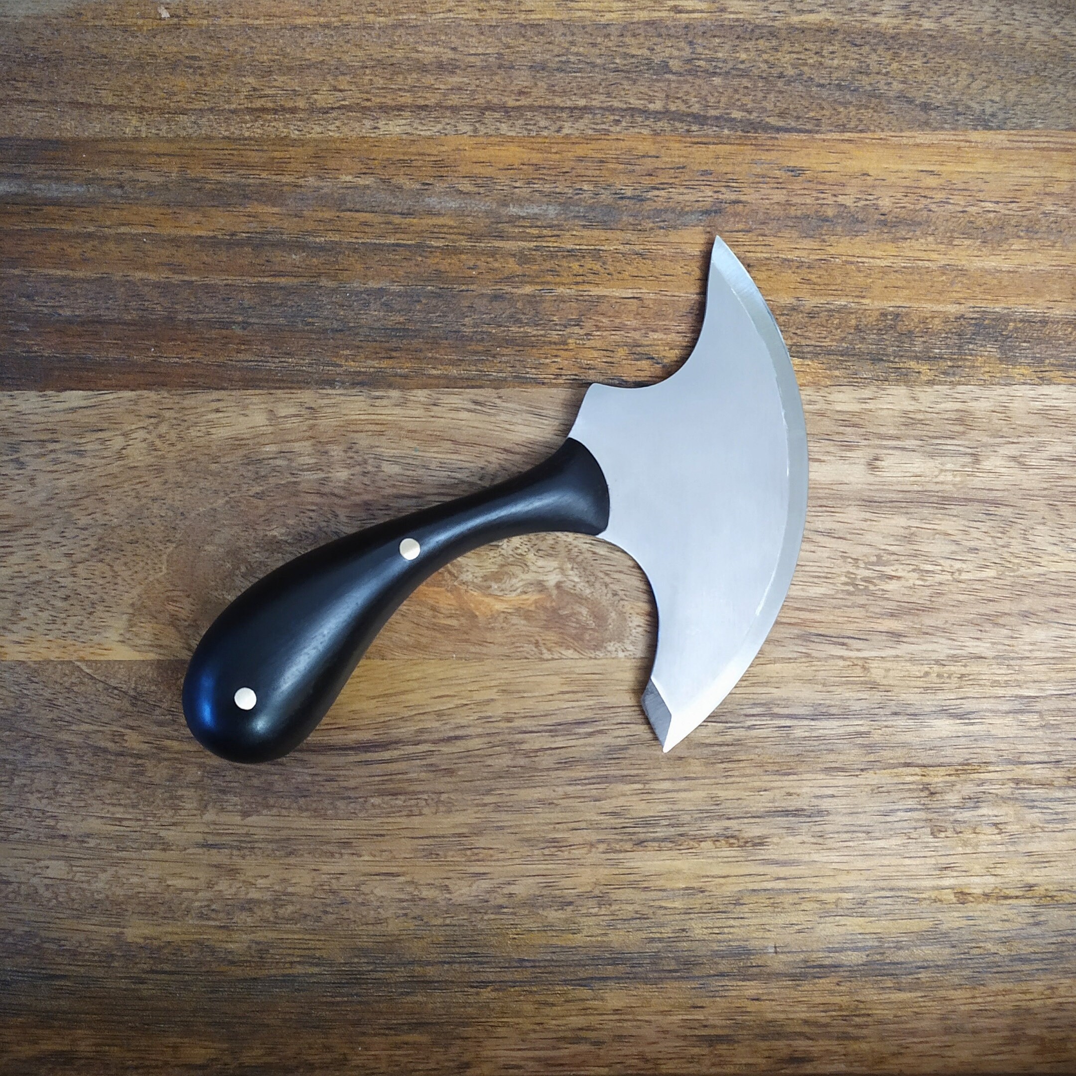 Custom round knife/axe knife/half moon knife for leather | Etsy