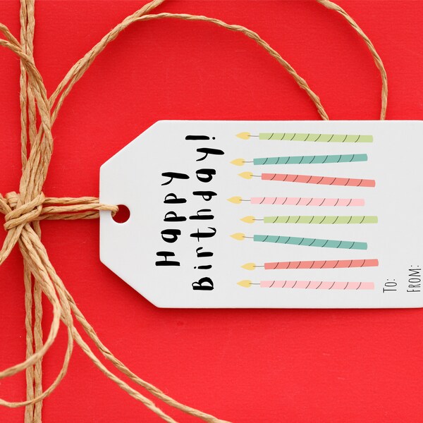 Birthday Gift Tag - Etsy