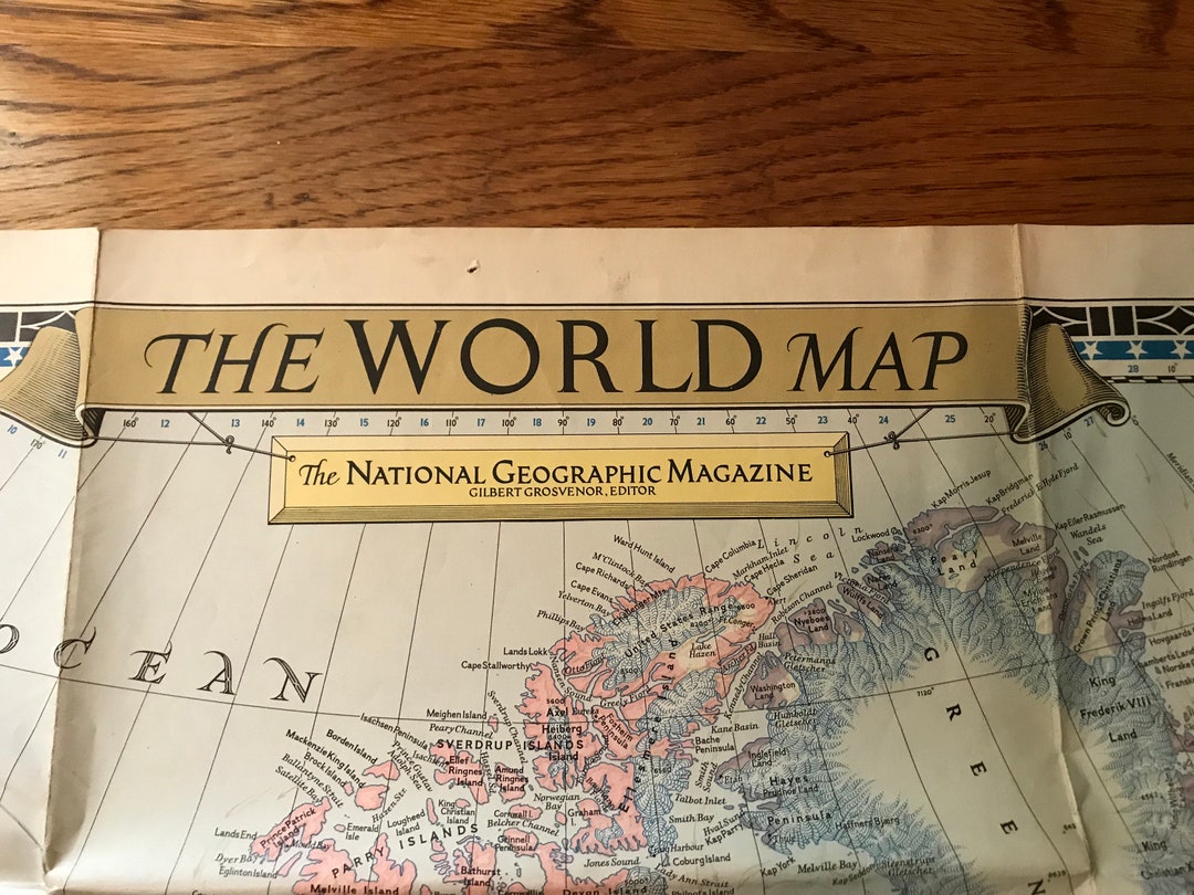 The World Map 1951 - Etsy UK