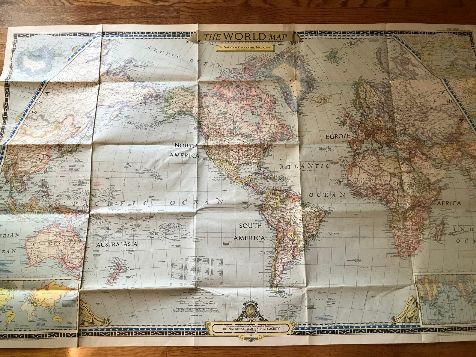 The World Map 1951 - Etsy UK