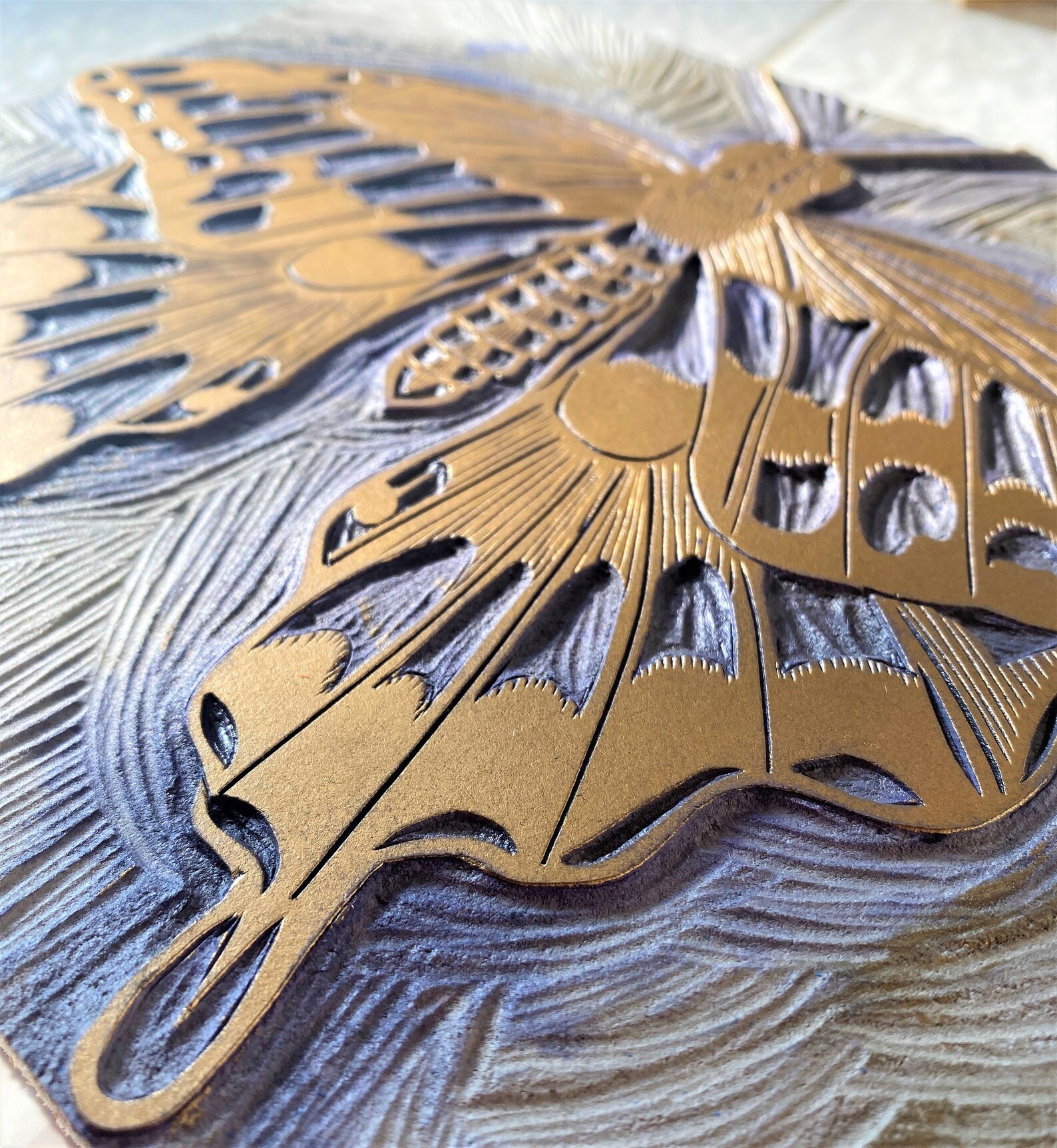 Giant Swallowtail - Hand-carved and Hand-pressed Linocut Print - Etsy