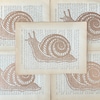 Snail Hand-carved and Hand-pressed Linocut Print - Etsy