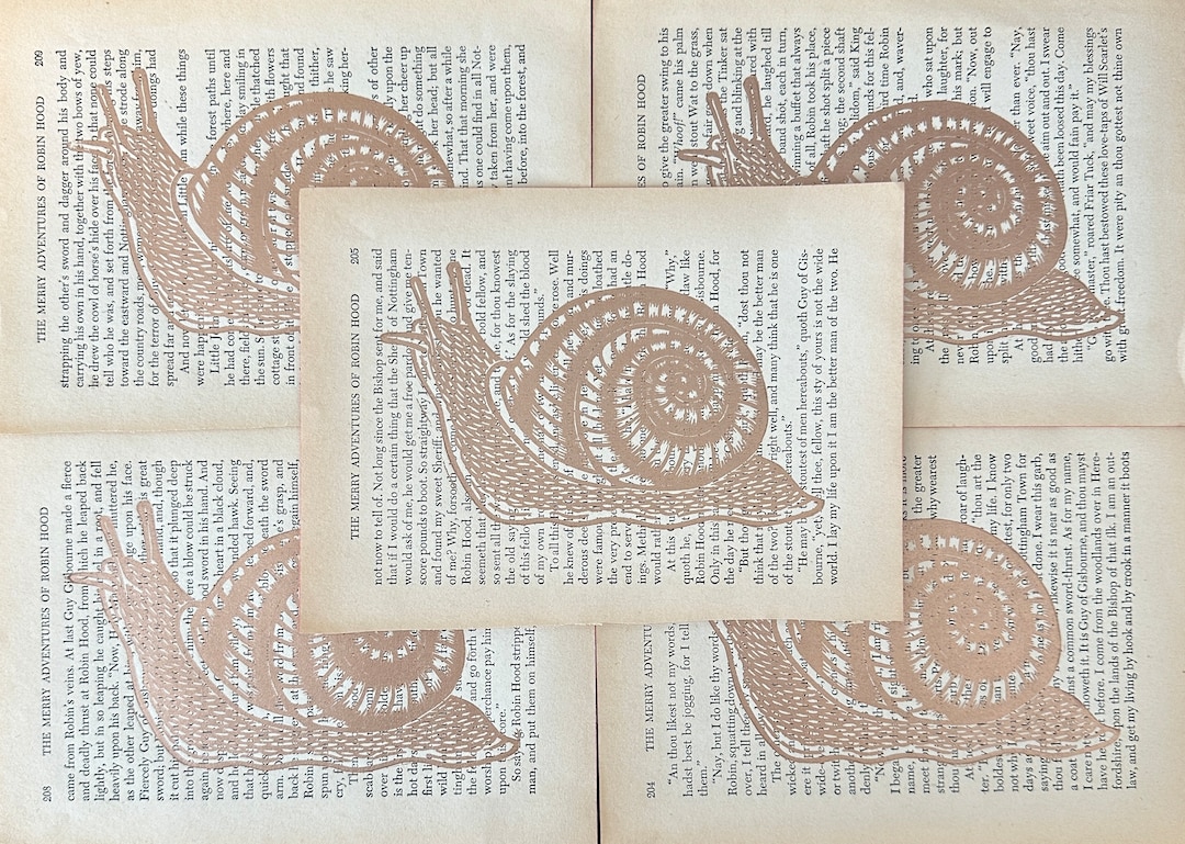 Snail - Hand-carved and Hand-pressed Linocut Print - Etsy