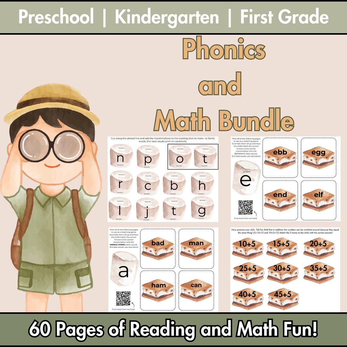 Preschool Worksheets | Kindergarten Worksheets | Reading |phonics ...