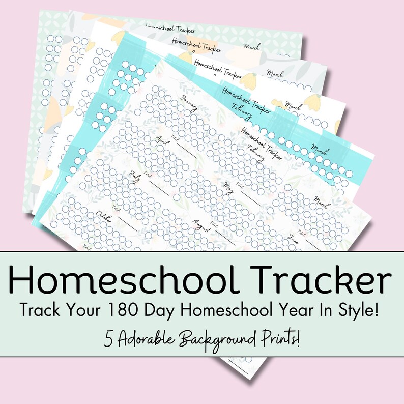 Homeschool Tracker | Homeschool Planner | Homeschool Calendar ...