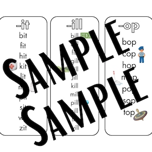 Word Family Lists | CVC Words | Phonics | Reading List | Teaching ...