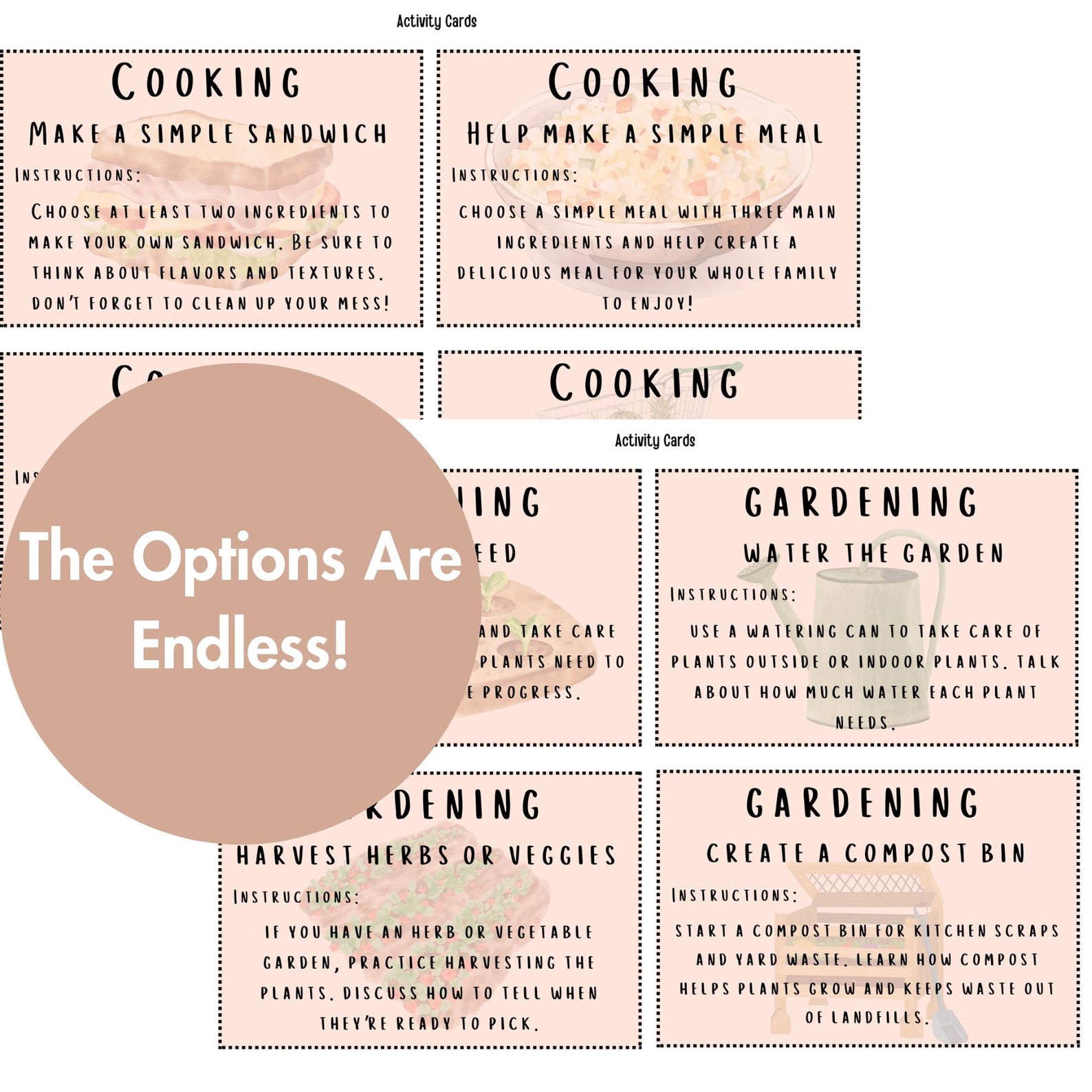 Life Skills Task Cards for Kids Life Skill Activities Printable Task ...