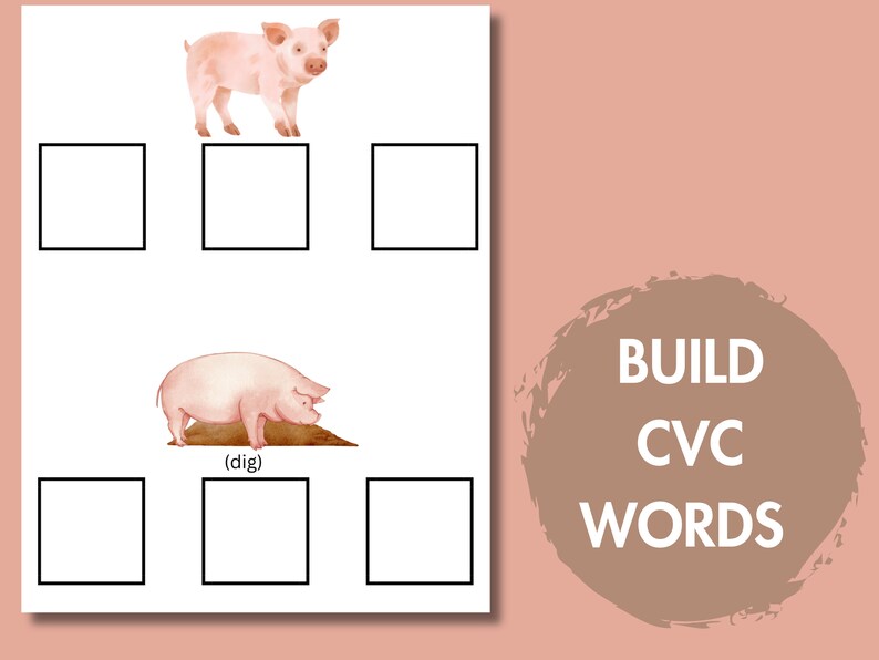 CVC Worksheets | -IG Word Family | CVC Word Family | Short I Words ...