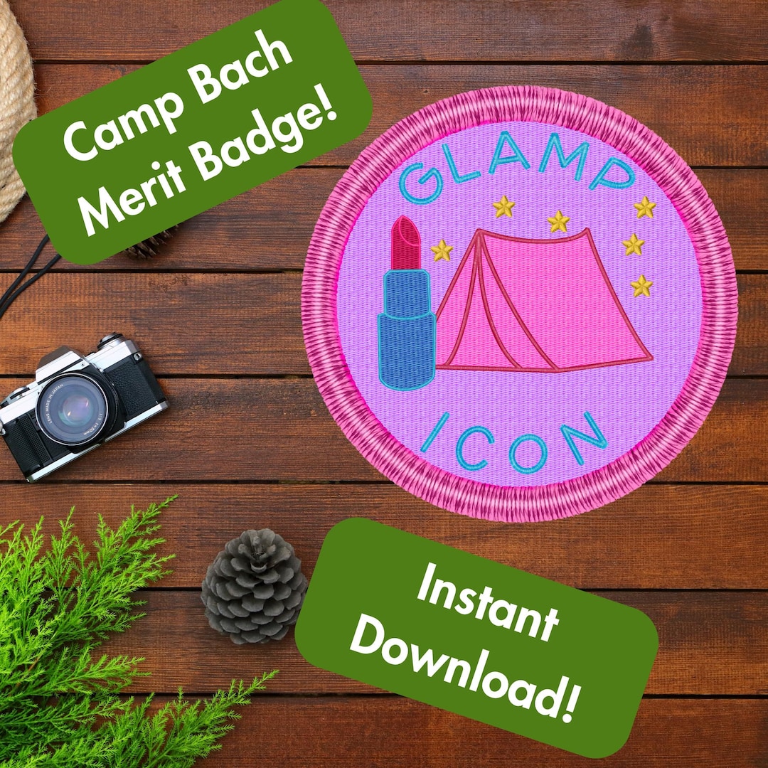 Camp Bach Glamp Icon PNG Camp Bachelorette Lake Bachelorette Camping ...