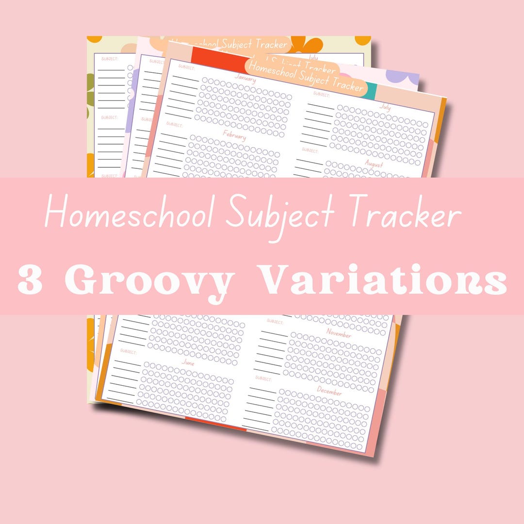 Homeschool Subject Tracker | Homeschool Planner | Homeschool PDF ...