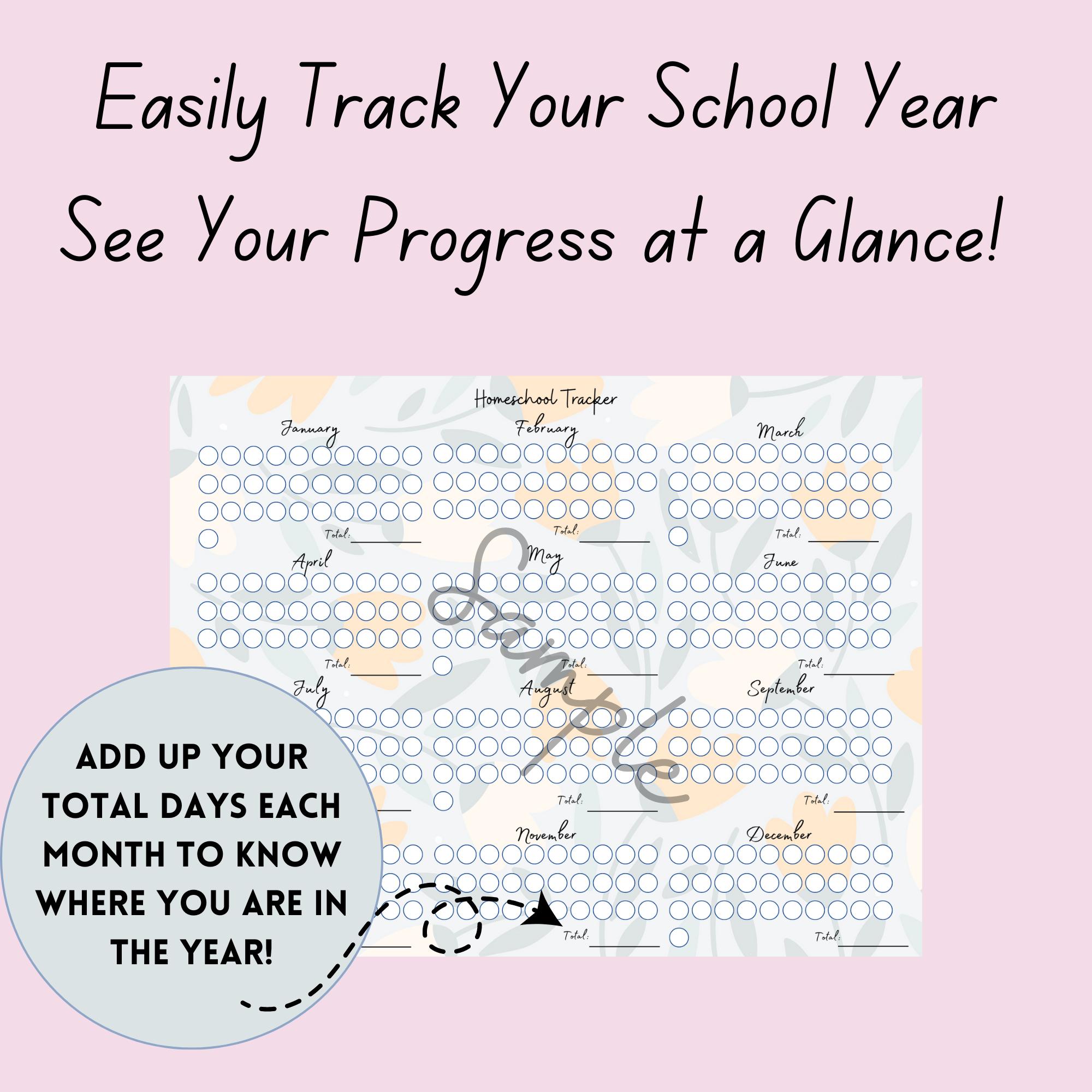 Homeschool Tracker | Homeschool Planner | Homeschool Calendar ...