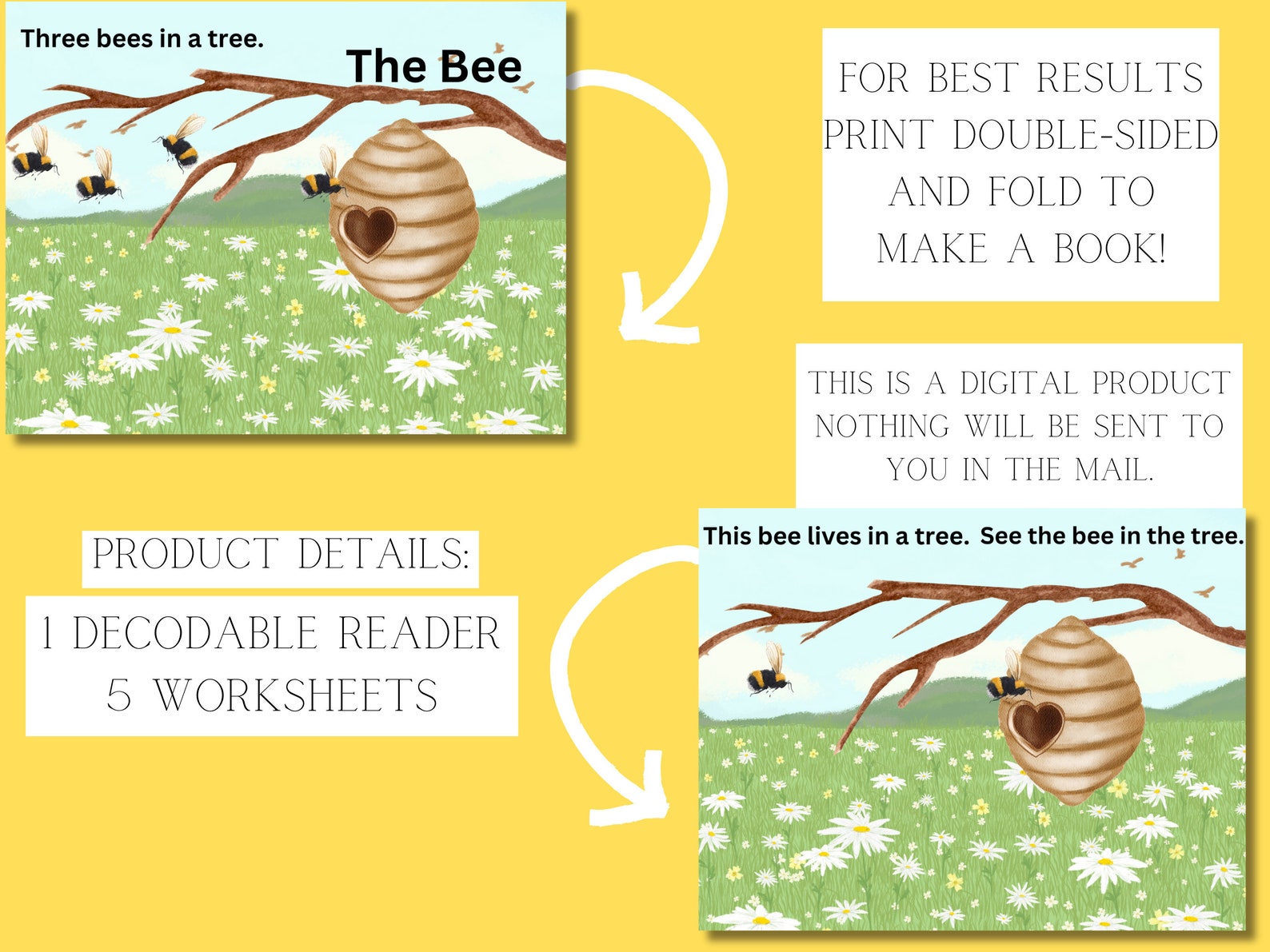 Long E Words Worksheets | Long Vowels | -EE Word Family | Word Families ...