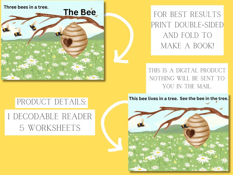 Long E Words Worksheets | Long Vowels | -EE Word Family | Word Families ...