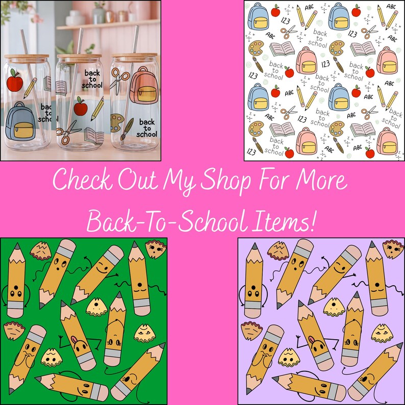 Back to School Pencil Party PNG Pencil Box Preschool PNG Kindergarten ...