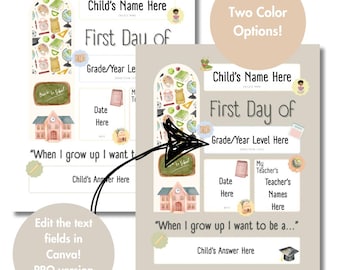 Editable Back-to-school Printable PDF Personalized in Canva Get to Know ...