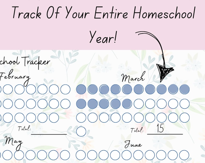 Homeschool Tracker | Homeschool Planner | Homeschool Calendar ...