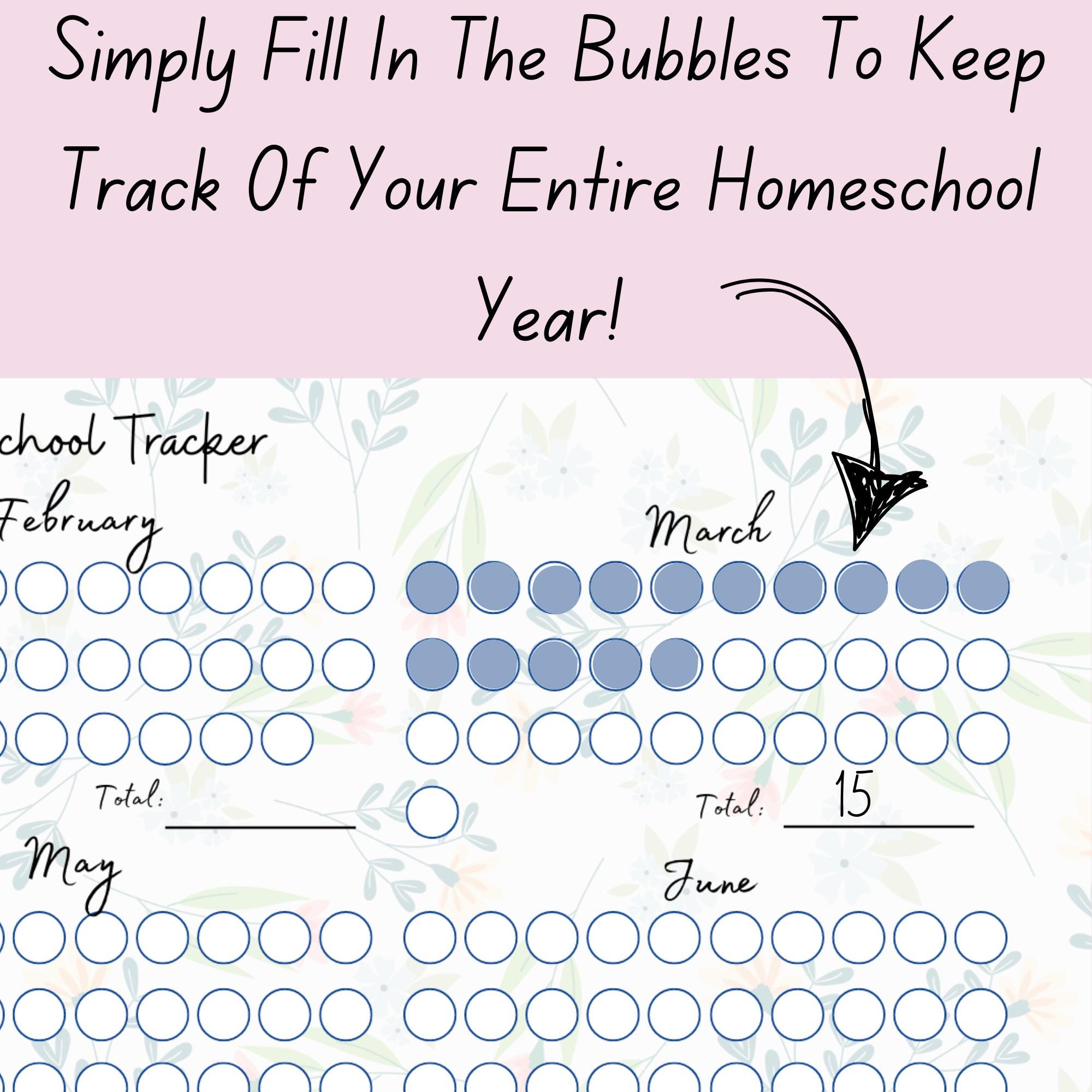 Homeschool Tracker | Homeschool Planner | Homeschool Calendar ...