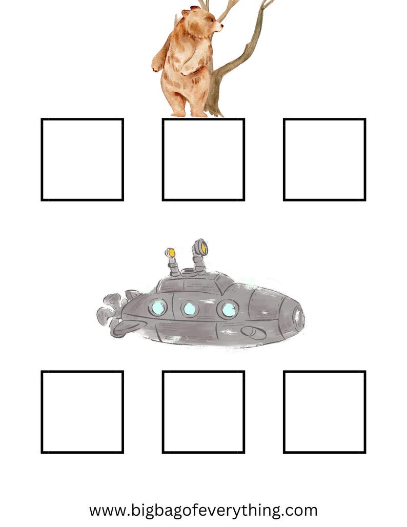 Phonics Worksheet CVC Words Word Family Preschool Kindergarten UB Word ...