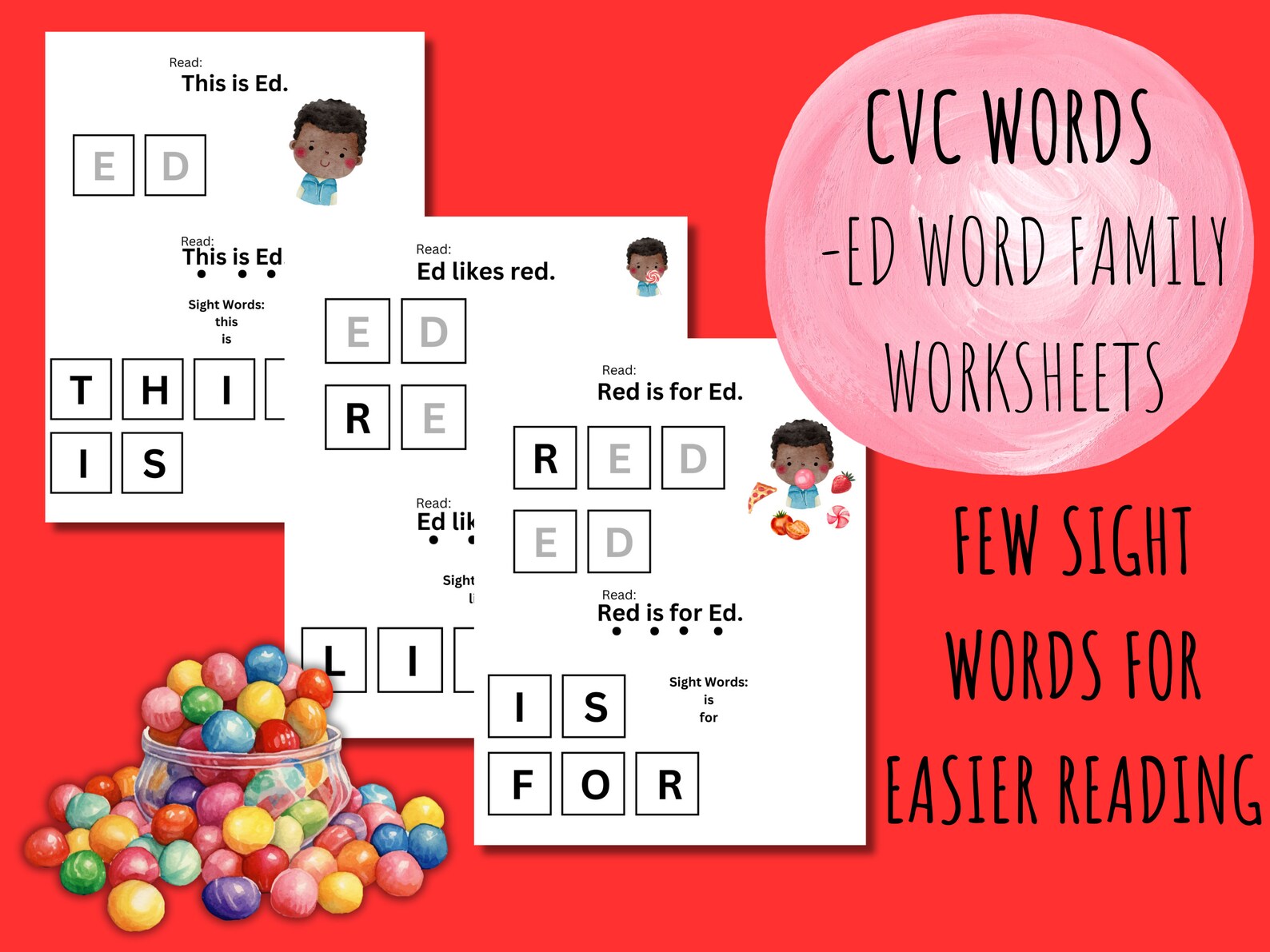 CVC WORDS | Word Family Worksheets | Word Families | CVC Worksheets ...