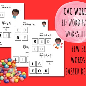 CVC WORDS | Word Family Worksheets | Word Families | CVC Worksheets ...