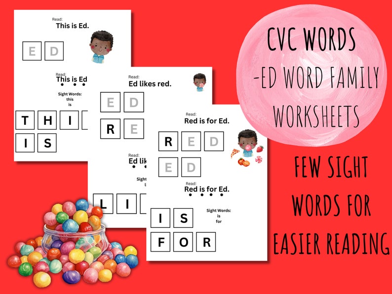 CVC WORDS | Word Family Worksheets | Word Families | CVC Worksheets ...