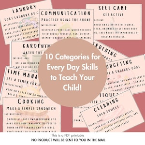 Life Skills Task Cards for Kids Life Skill Activities Printable Task ...