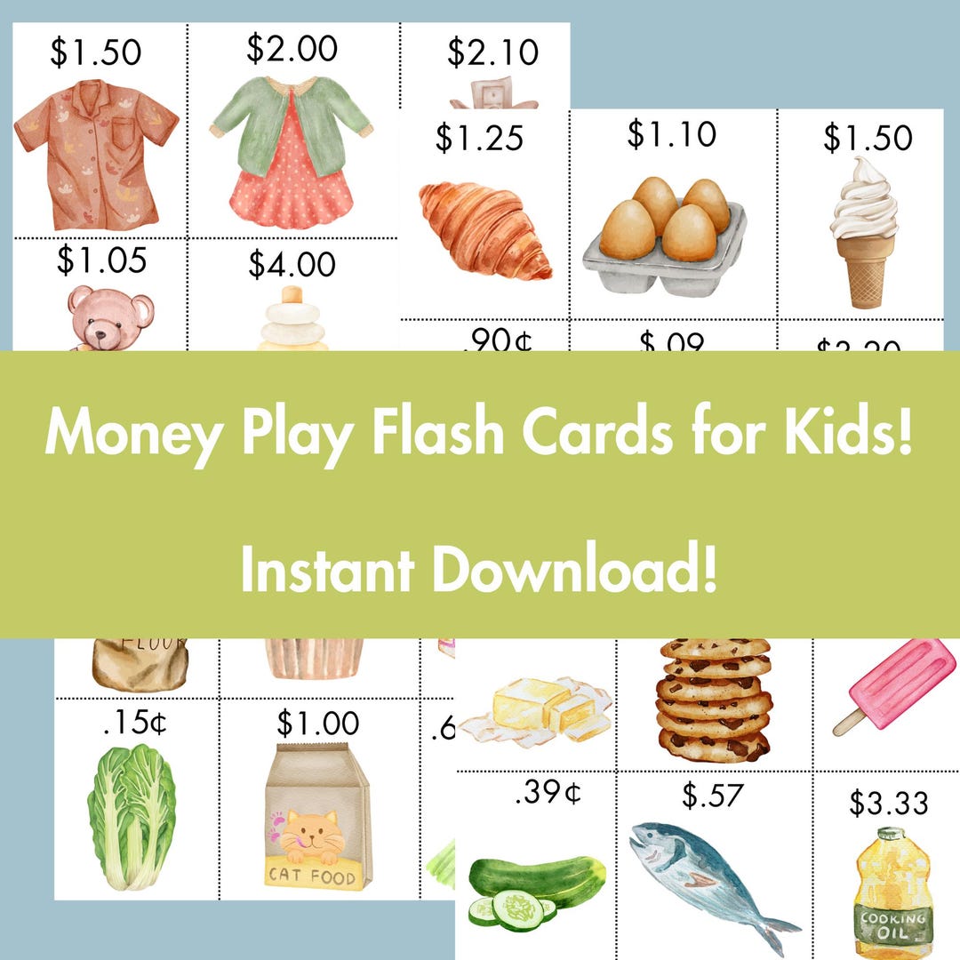 Number Flash Cards PDF Money Flash Cards Team Building Games Life ...