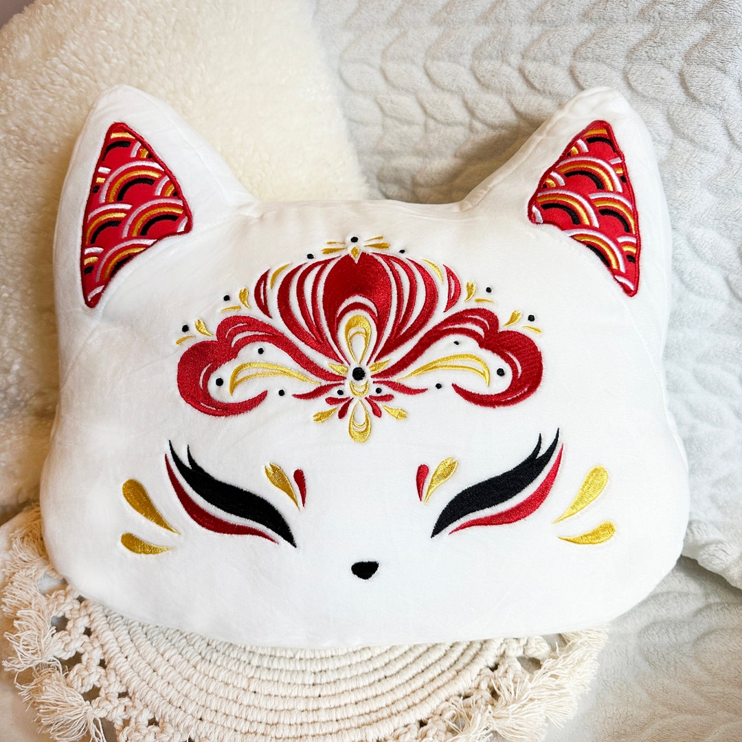 Kitsune Plush Pillow - Tenki - Etsy