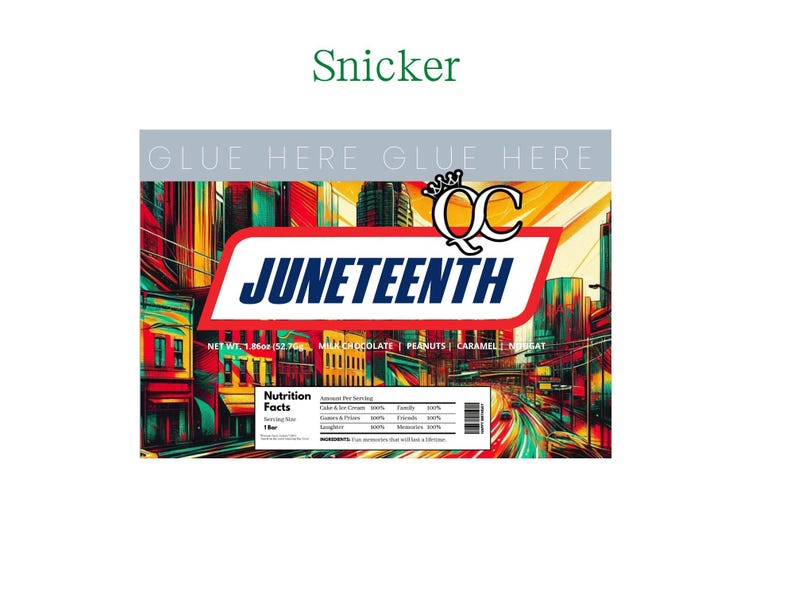 Juneteenth Party Favor Bundle – Printable Chip Bag, Drink Labels, Candy ...