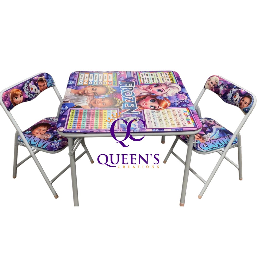 Custom Kids Learning Table Set - Etsy
