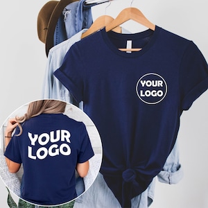 Custom Pocket and Back Logo Shirt, Personalized Back Print Shirt ...