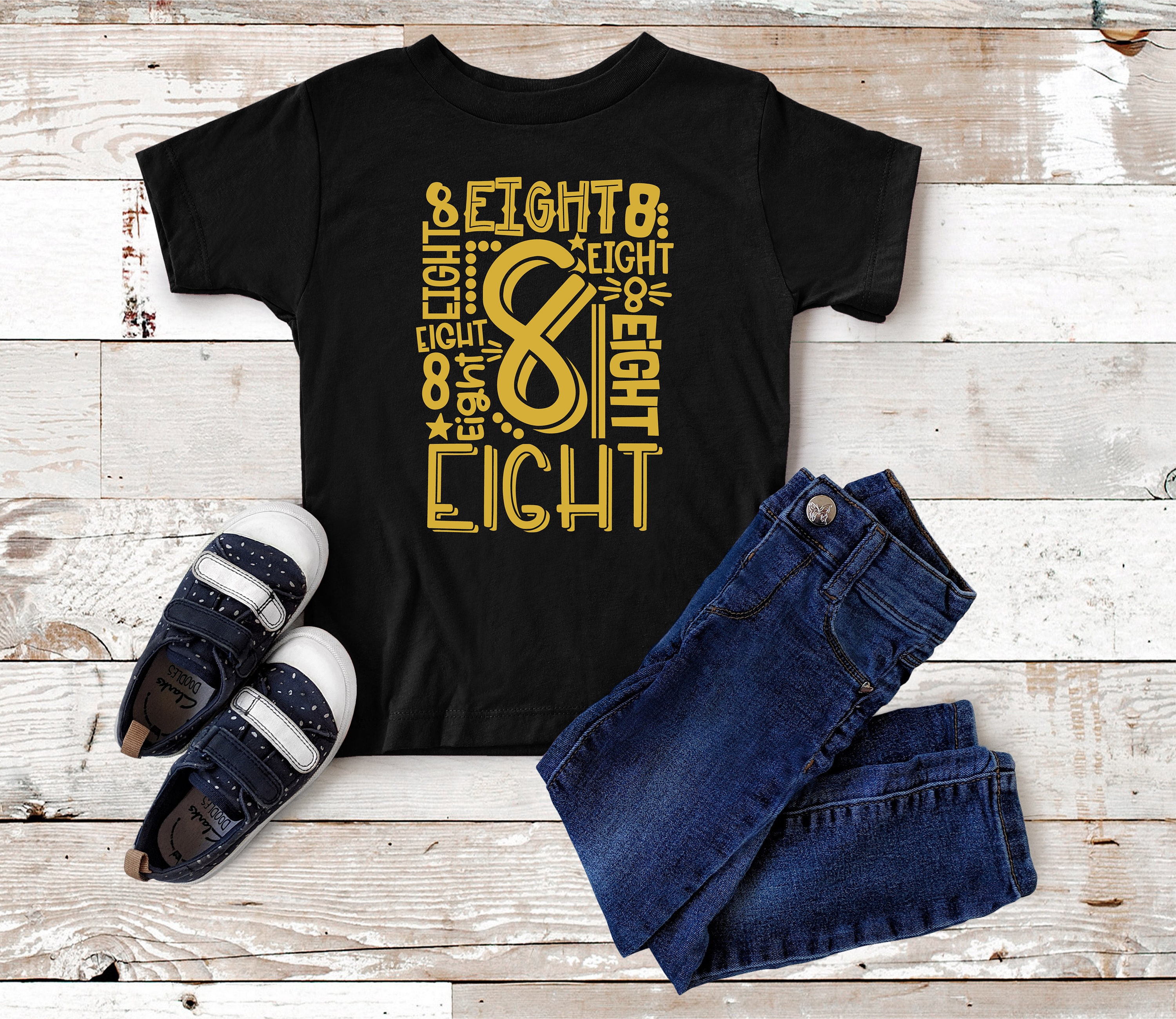 8th Birthday Shirt Toddler Birthday Kids Birthday Shirts | Etsy