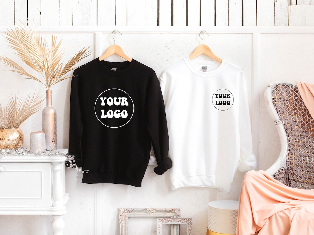 Custom Brand Logo Sweatshirt, Personalized Logo Sweatshirt, Pocket ...