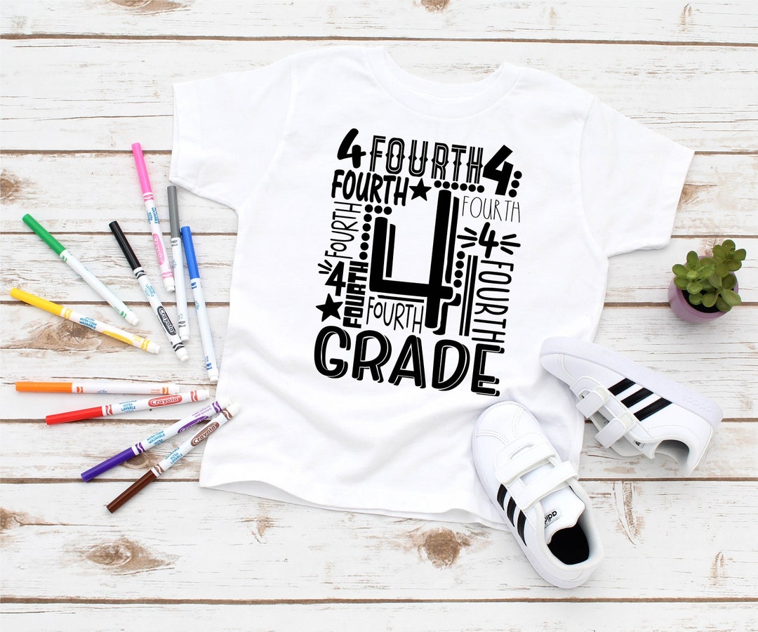 Fourth Grade Shirt, 4th Grade Shirt, Grade Level Shirt, First Day of ...