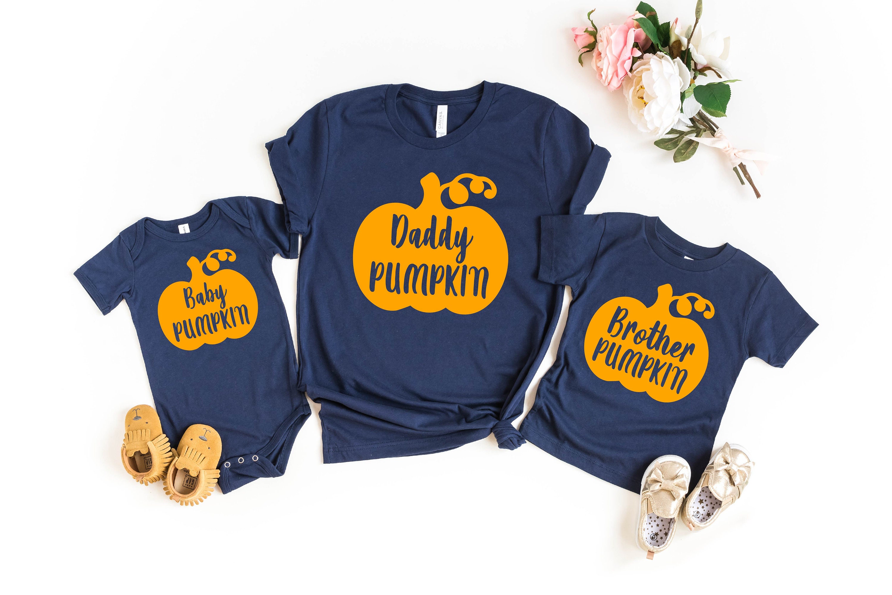 Family Pumpkin Custom Shirt, Halloween Party Family Shirt, Family ...