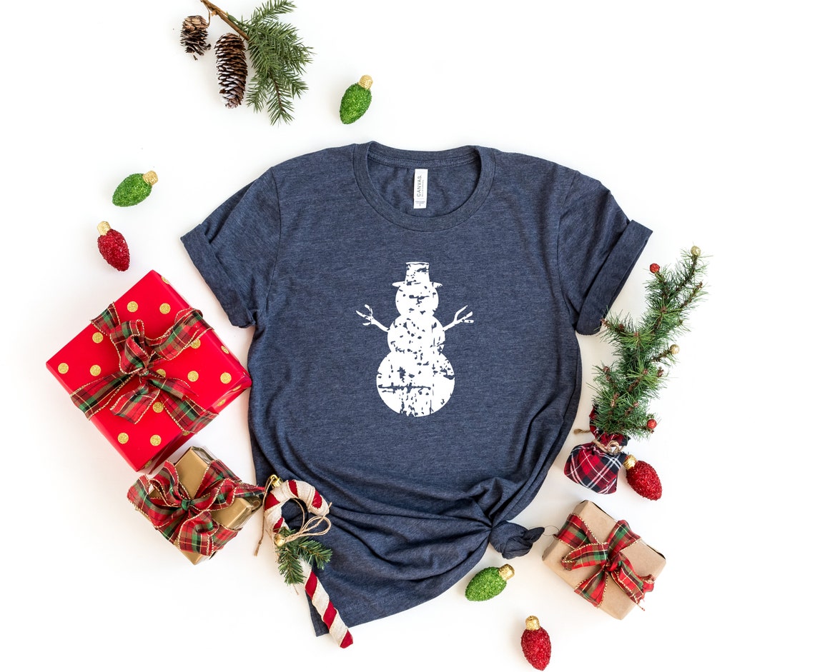Snowman Shirt Holiday Shirt Christmas Shirt Holiday Tee | Etsy