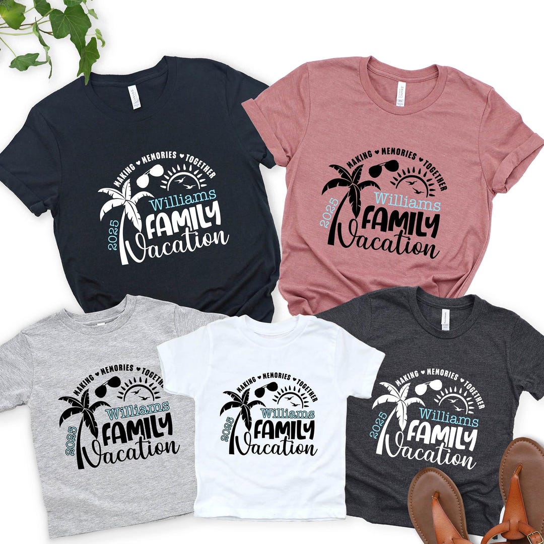 2025 Family Vacation Shirt, Family Trip Shirt, Family Beach Vacation ...