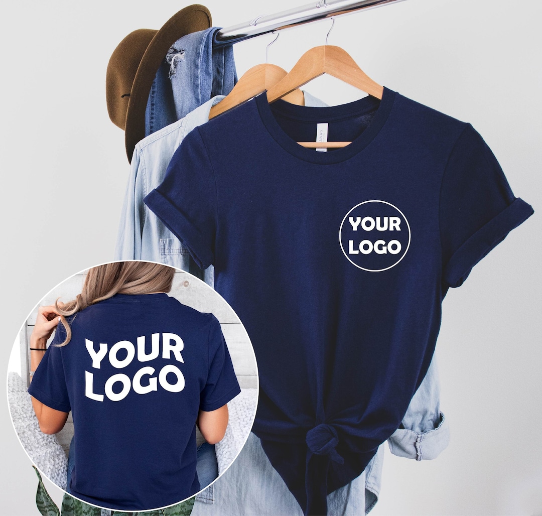 Custom Pocket and Back Logo Shirt, Personalized Back Print Shirt ...