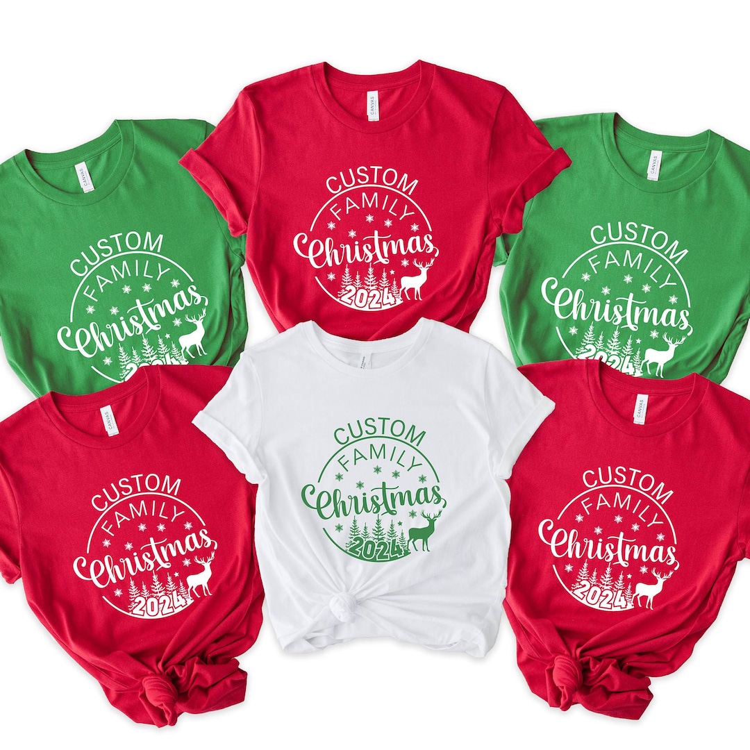 Personalized Family Christmas Shirt, Matching Family Shirt, Custom ...