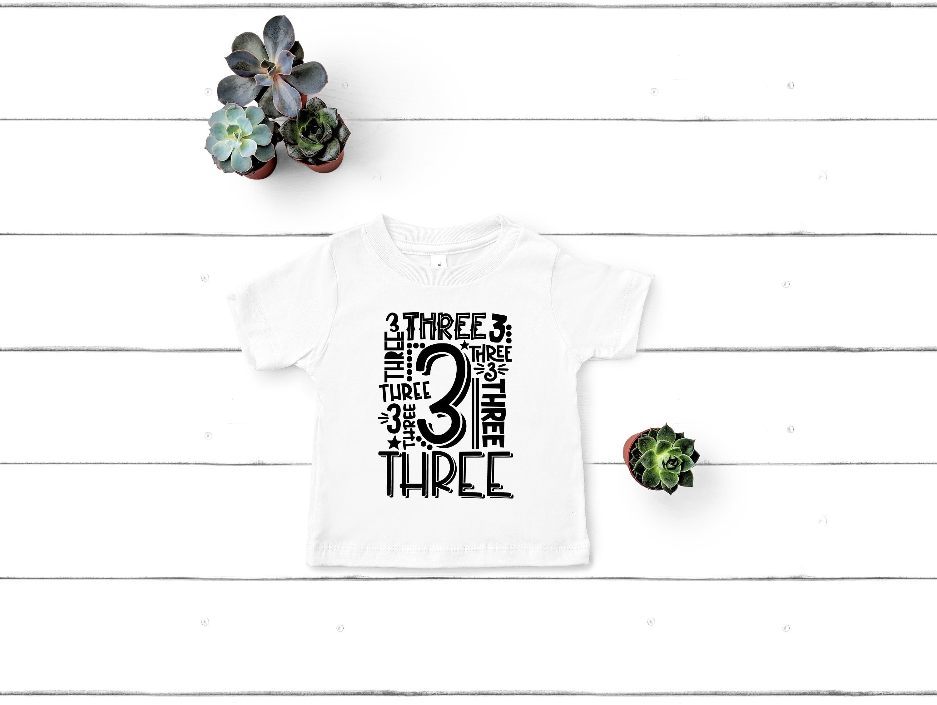 3rd Birthday Shirt, Kids Birthday Shirts, Number Three Shirt, Boys 3rd ...