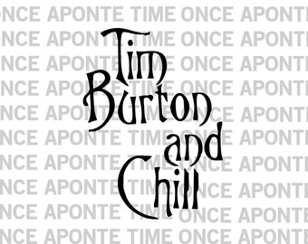 Tim Burton Svg - Etsy UK
